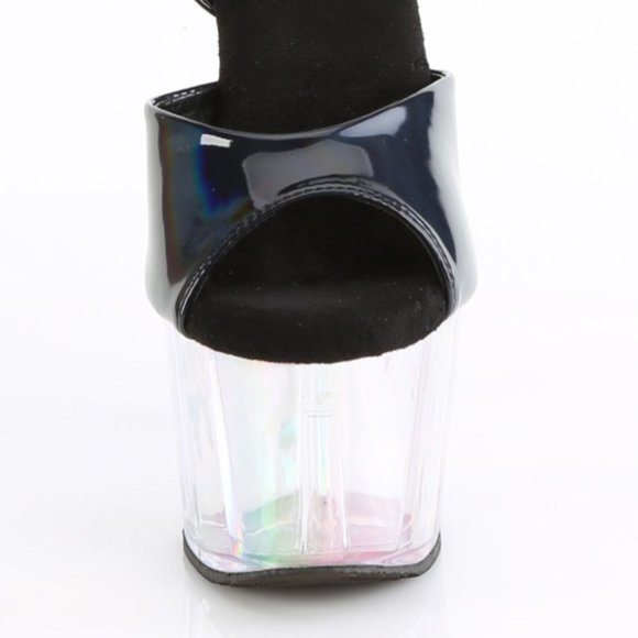 Shoes | Platform Clear Holographic Tinted Shoes | Poshmark